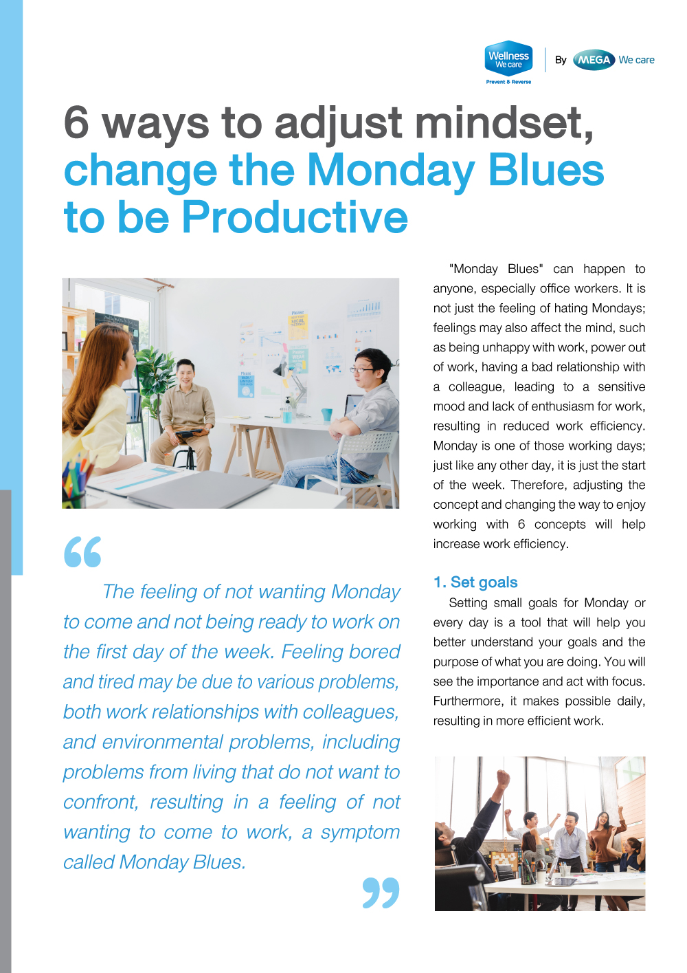 6 ways to adjust mindset, change the Monday Blues to be productive ...