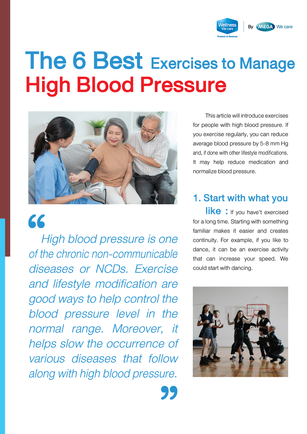 The 6 Best Exercise to Manage High Blood Pressure - Wellness