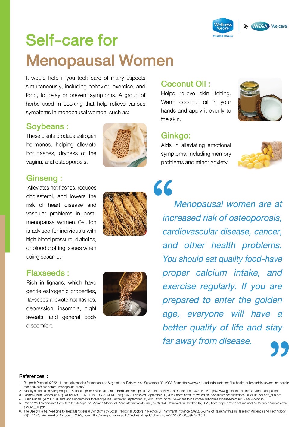 Herbs for Menopausal Health - Wellness